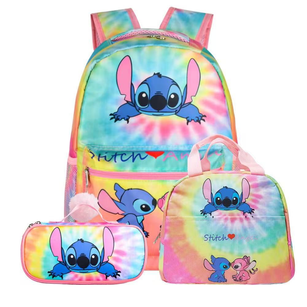 3D Print Sti_tch 3-Piece Backpack Set - Cute Cartoon Backpack ...
