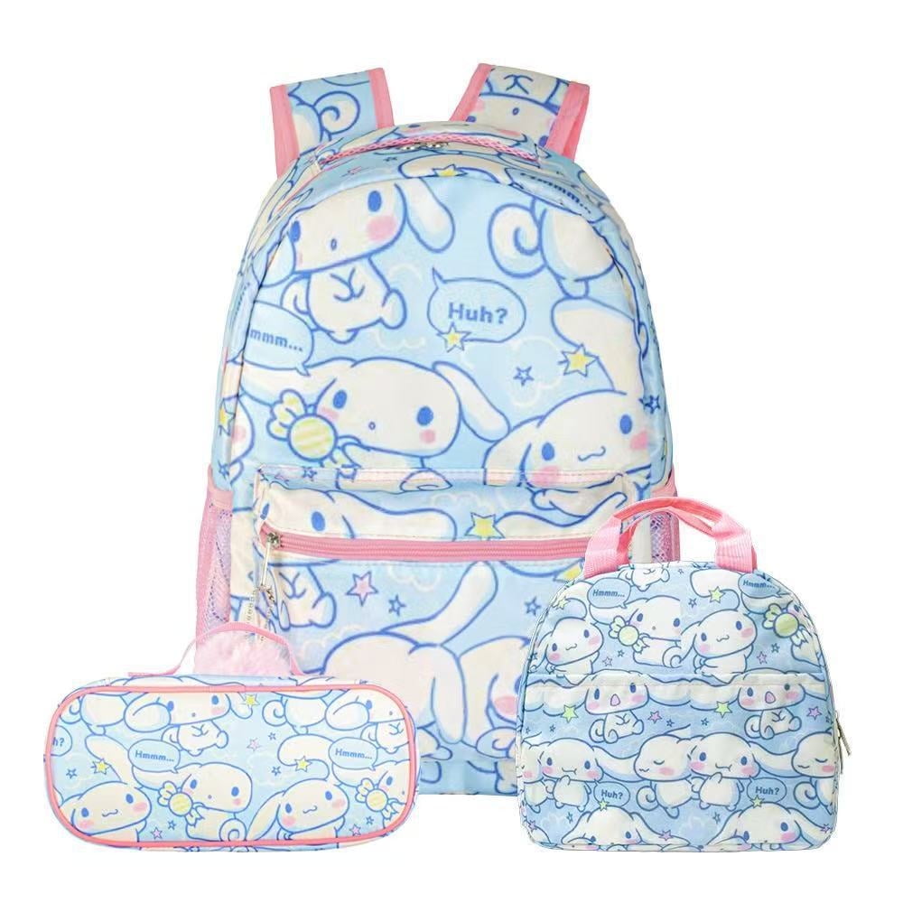 3D Print Sti_tch 3-Piece Backpack Set - Cute Cartoon Backpack ...