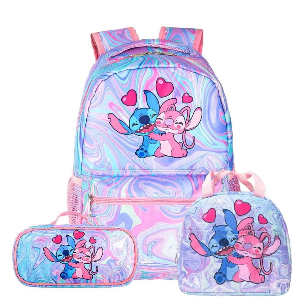 3D Print Sti_tch 3-Piece Backpack Set - Cute Cartoon Backpack ...