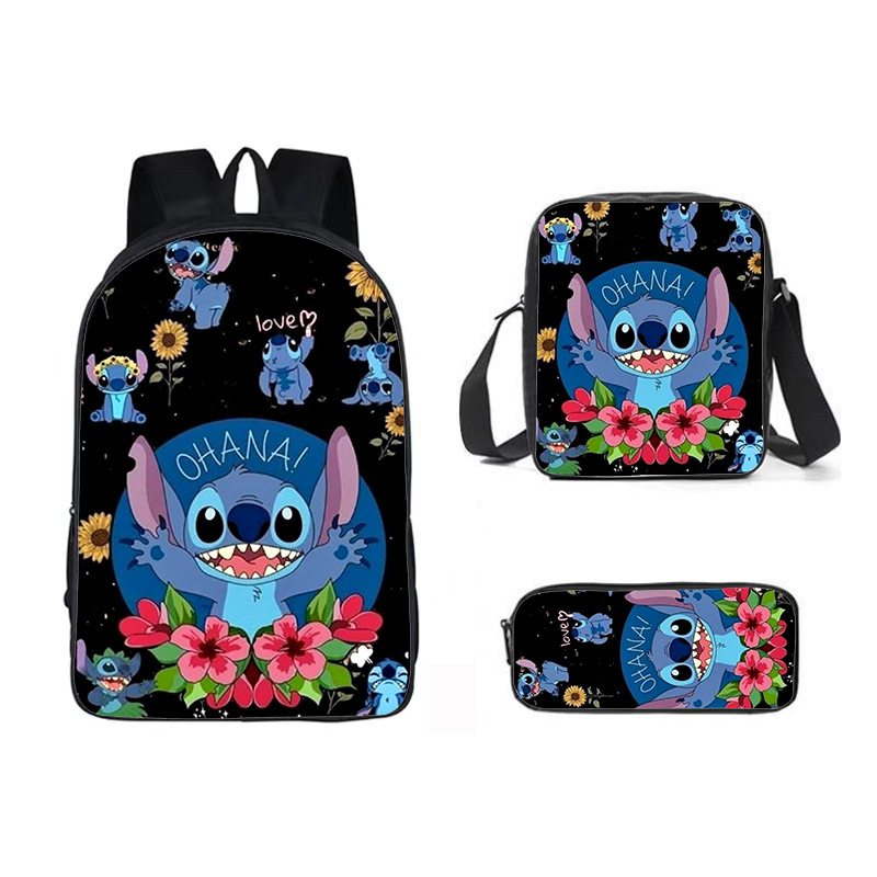3D Print Sti_tch Backpack Set, 3-Piece Bundle with Cute Backpack ...