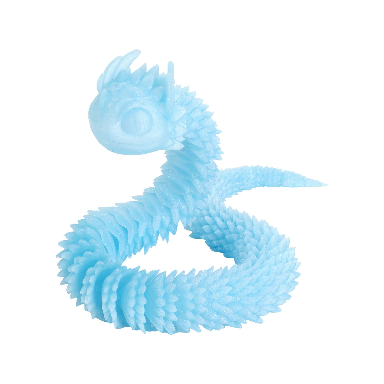 3D Print Viper Toothless Snake Toys PLA Snake Crafts Ornaments Gifts ...