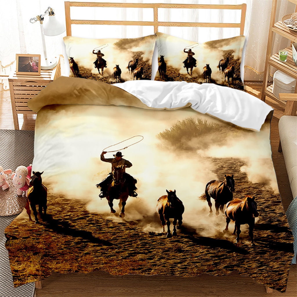 3D Print Western Cowboy Comforter Cover Bed Set, Twin/Full/Queen/King ...