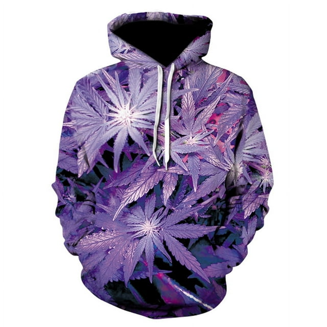 3D Print weed hoodies tops pullover Men/Women Hooded Sweatshirts Casual green weed leaf Hoodie ...