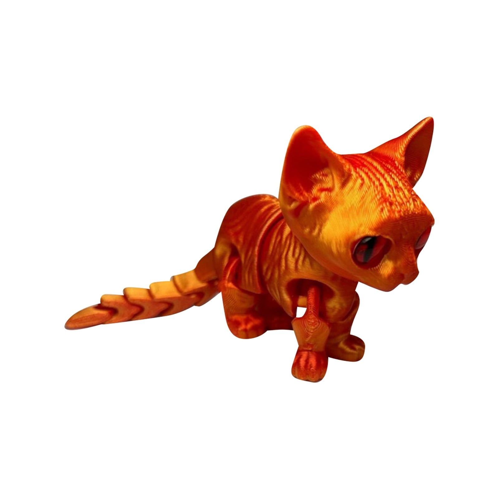 3D Printable Movable Hairless Cat Figurine Novelty Animal Toy Desktop ...