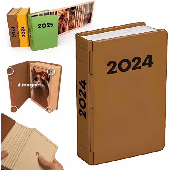 3D-Printable Sliding Photo Album & 12-Month Memory Calendar ...