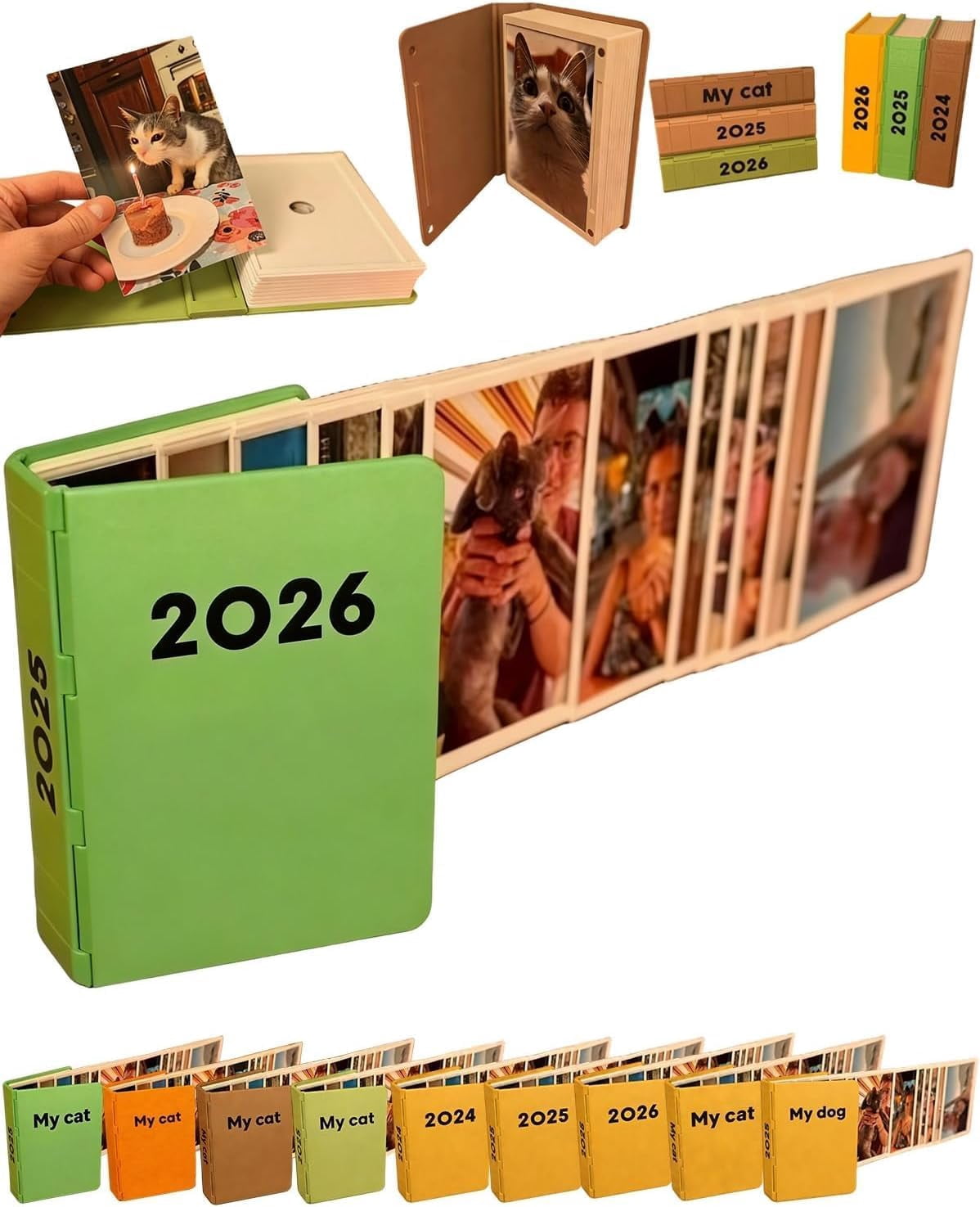 3D-Printable Sliding Photo Album,Memory Book, Cascading Memory Display ...