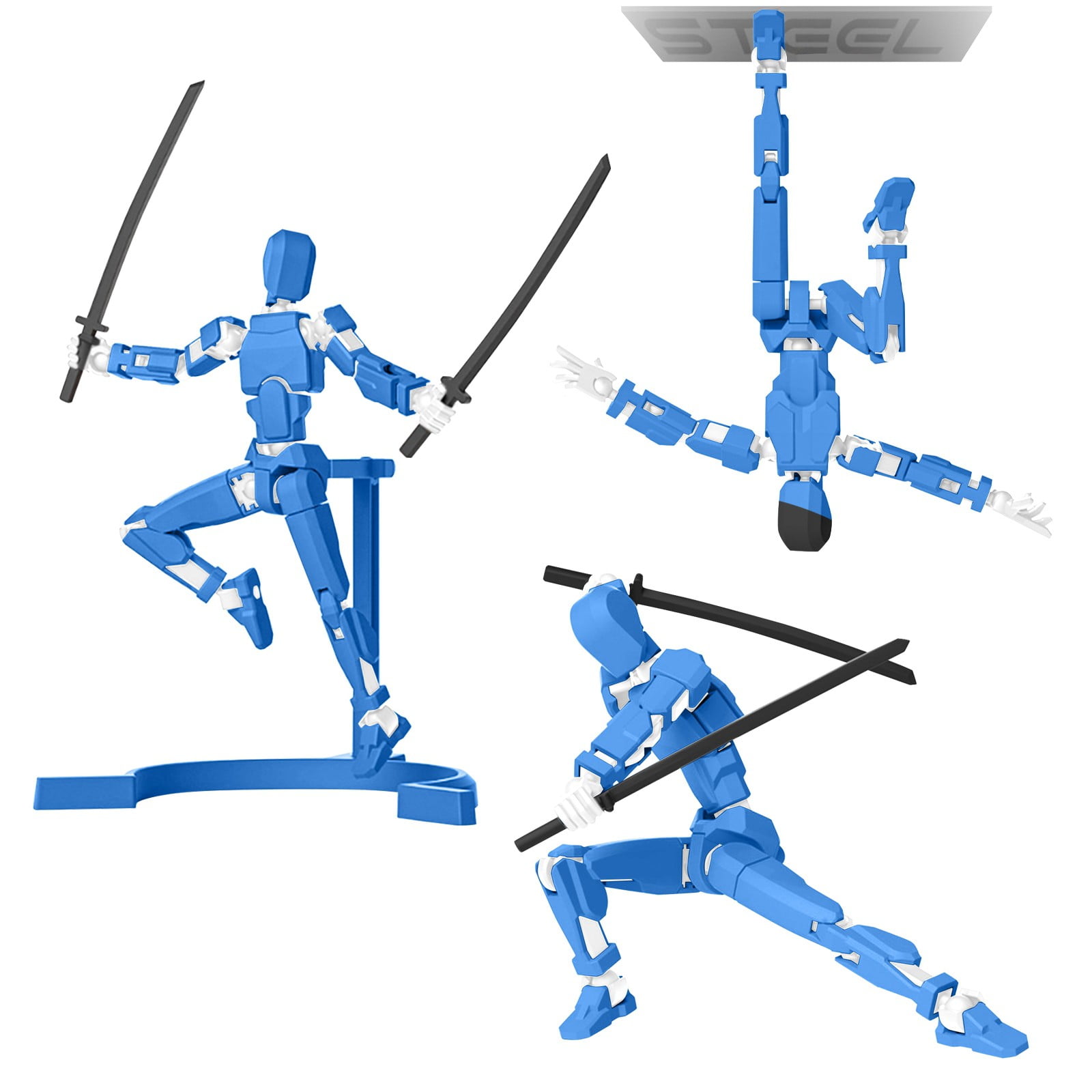 3D Printed 5.54-inch Multi-Jointed Action Figures Dummy13, Full Body ...