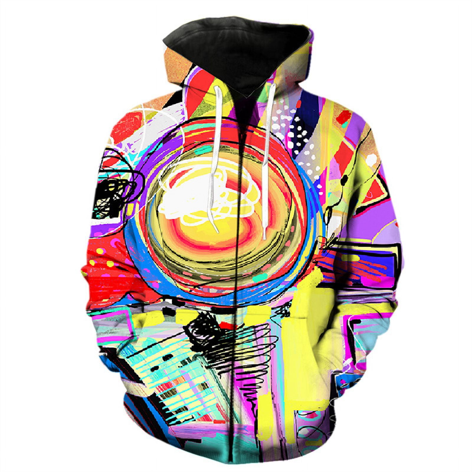 3D Printed Abstract Hoodies For Men Art Painting Graphic Sweatshirts ...
