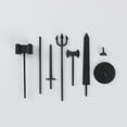 3D Printed Action Figure Accessory Kit DIY Weapon Set with Hammer ...