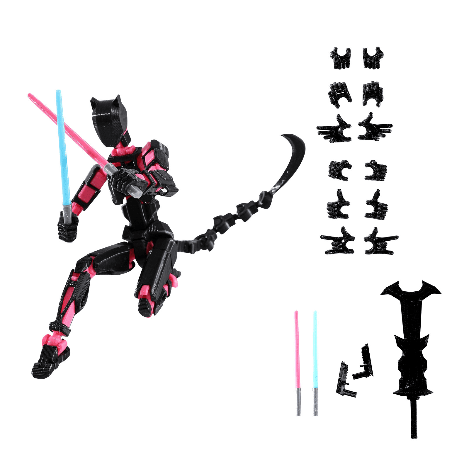 3D Printed Action Figure Articulated Action Figures 3D Printed Toys ...