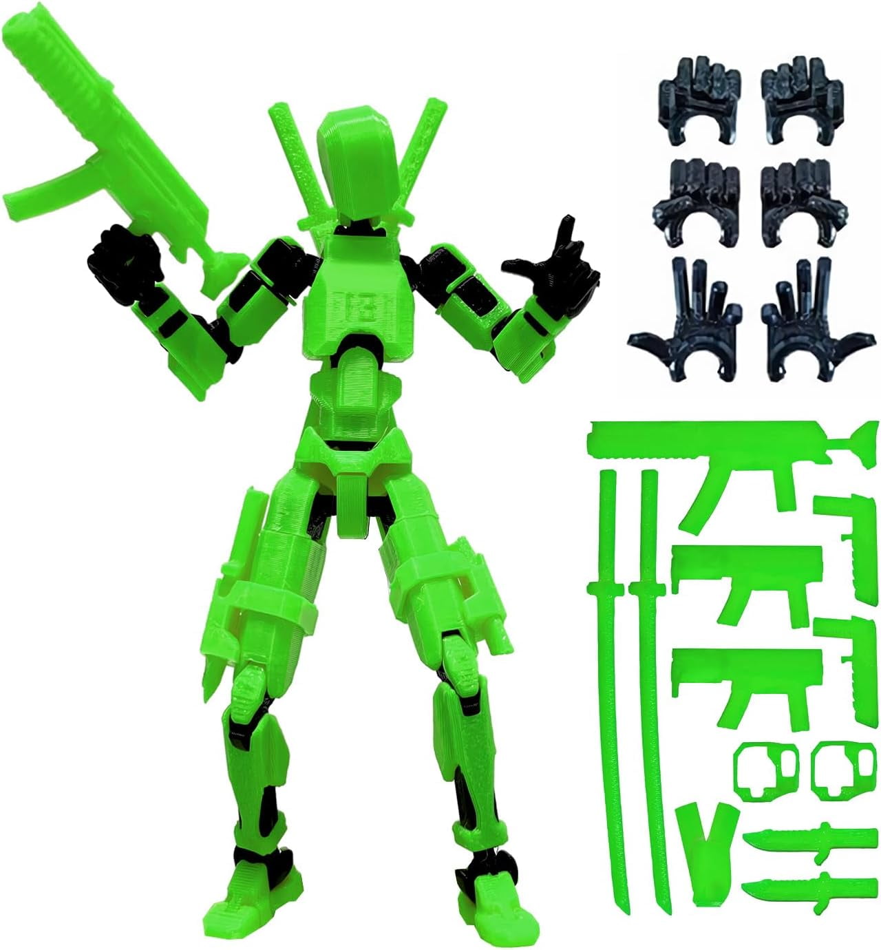 3D Printed Action Figure, Dummy 13 Collectible Action Figure ...