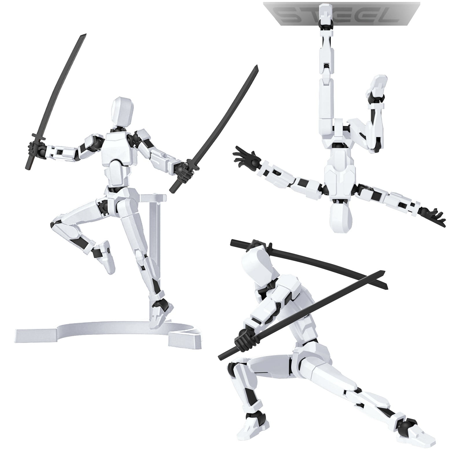 3d Printed Action Figure Robot Action Figure 3d Action Figures Robot Action Figures Magnetic