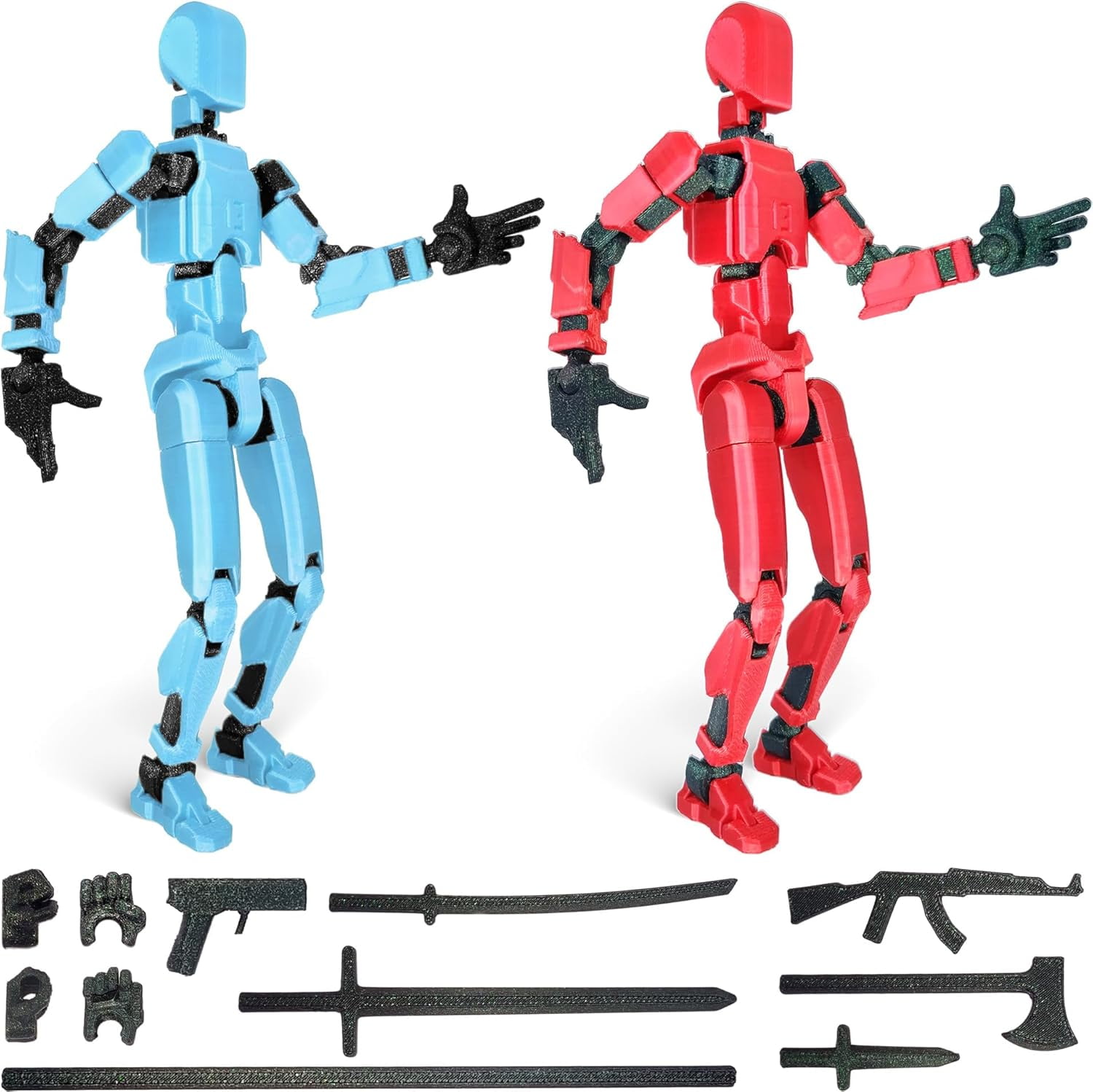 3D Printed Action Figure, Robot Toys with Full Articulation for Stop ...