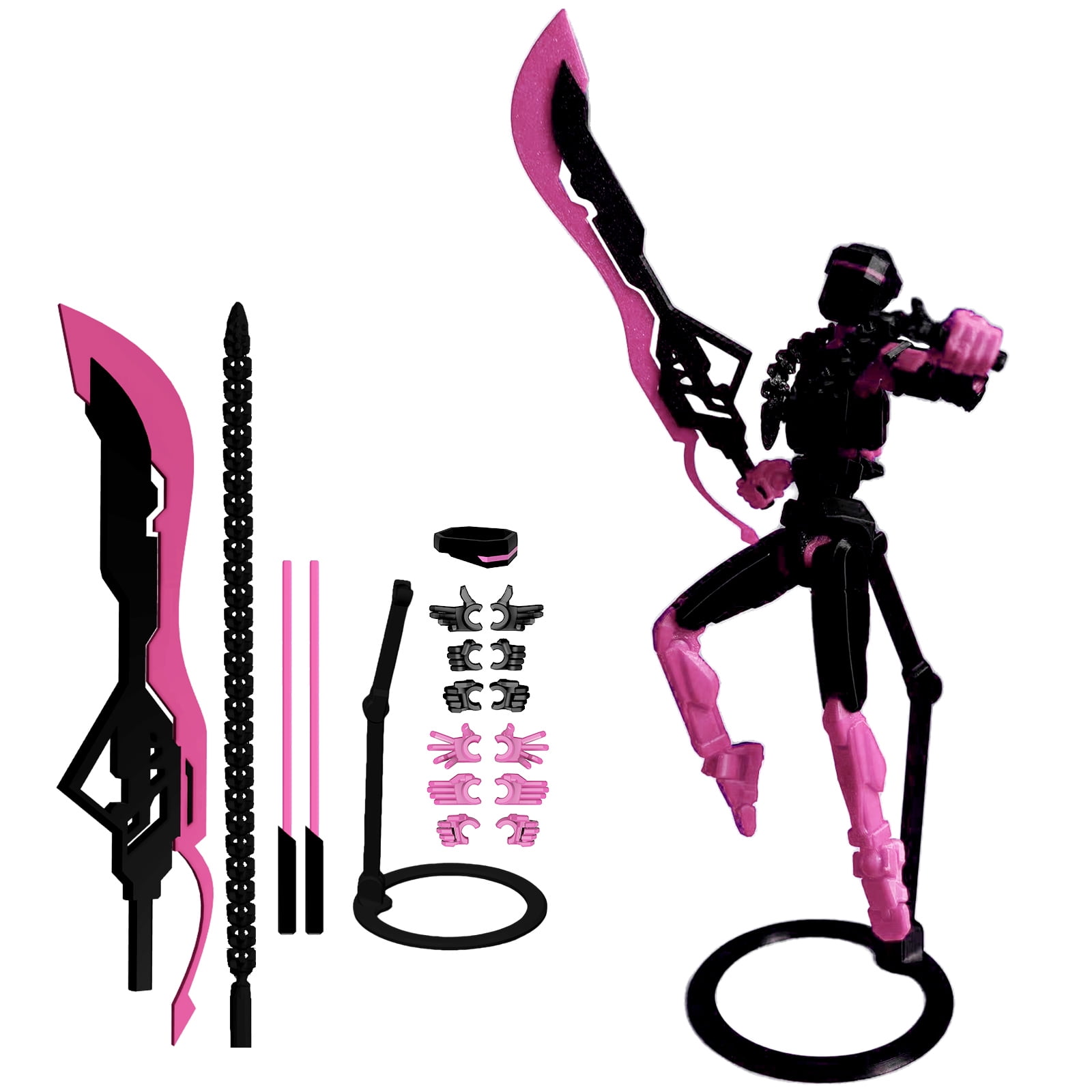 3D Printed Action Figure with Stand, Upgraded Dummy 13 Robot Action ...