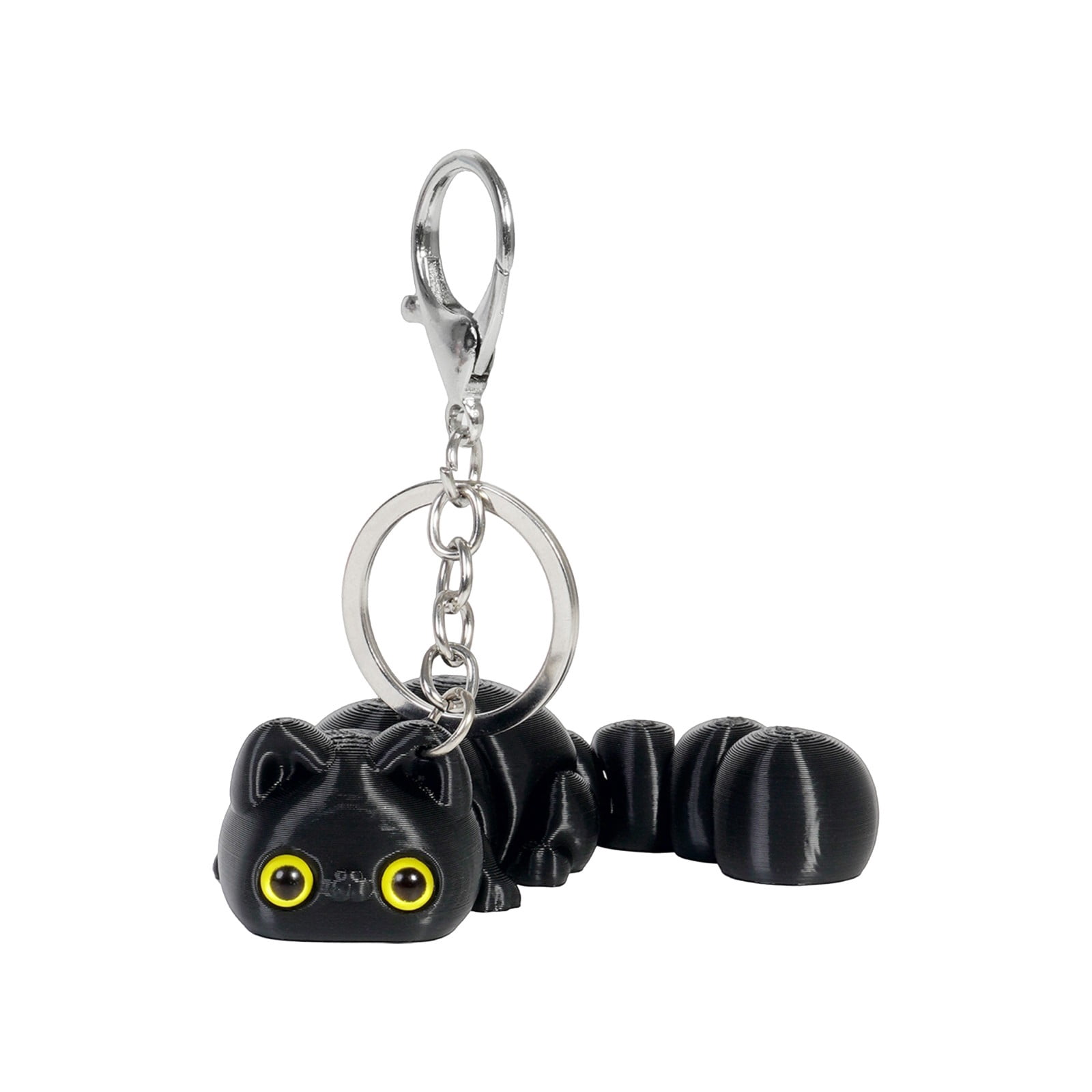 3D Printed Adorable Cat Keychain Cute Animal Accessory For Bags Keys And Backpacks Perfect Gift ...