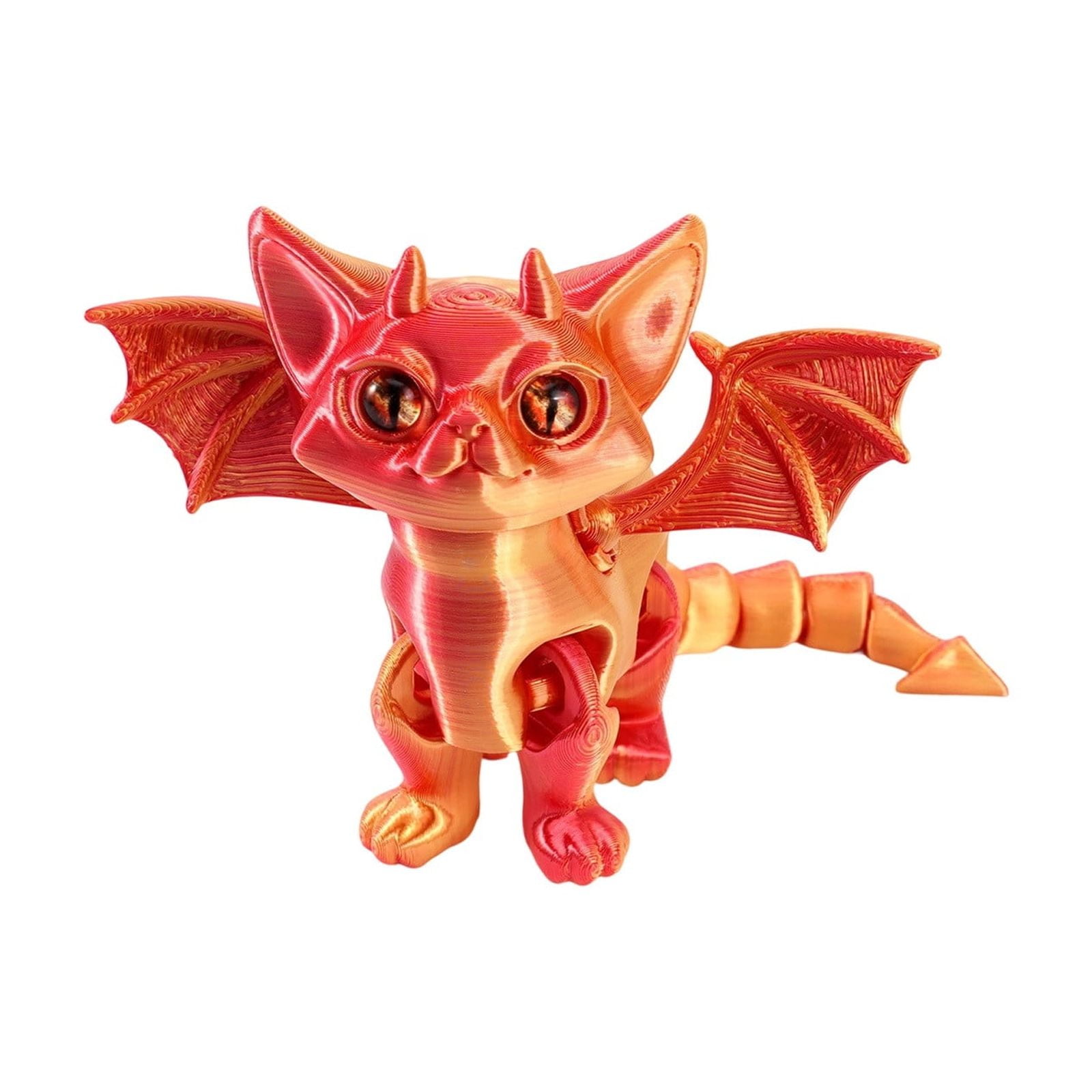3D Printed Angel Demons Cat Movable Joint Cute Pet Desktop Ornament ...
