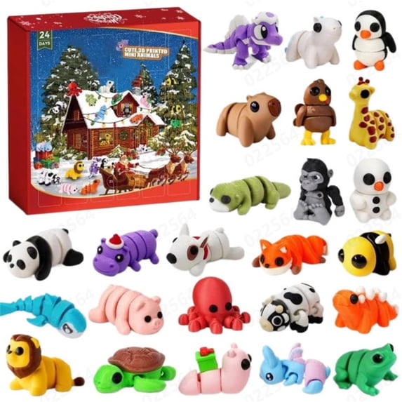 3D Printed Animal Advent Calendar A 24 Day Countdown Calendar ...