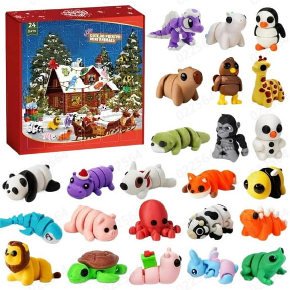 3D Printed Animal Advent Calendar A 24 Day Countdown Calendar ...