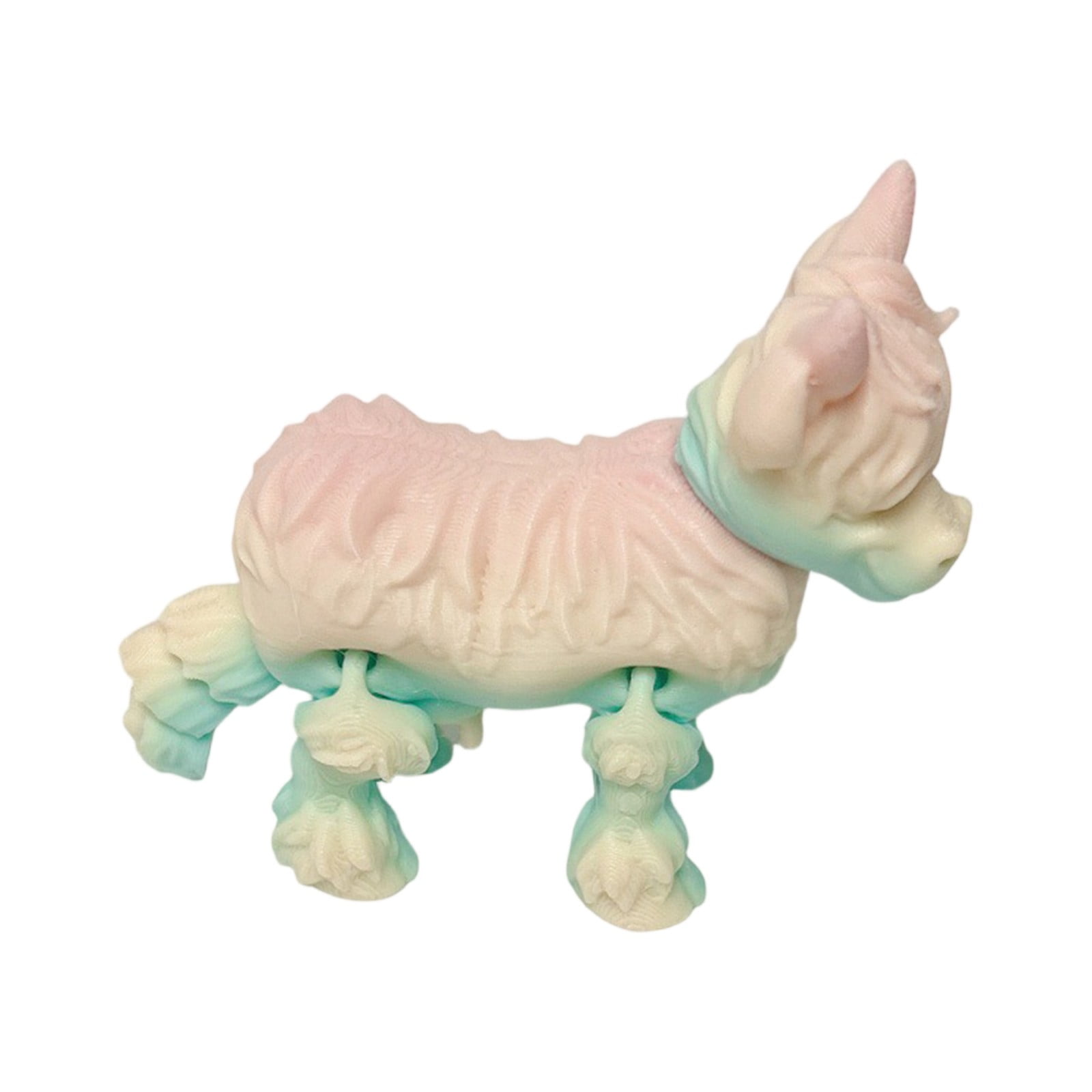 3D Printed Animal Surprise Gift Set, Cute Poseable Cow Figurine for ...