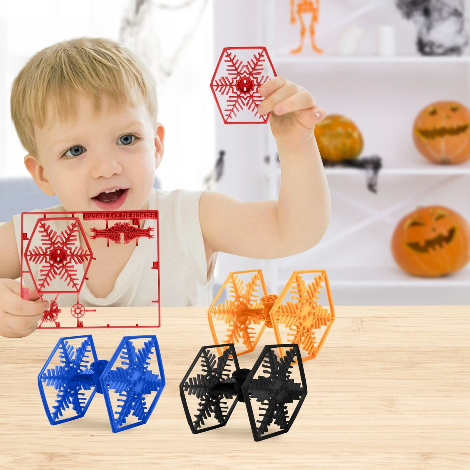 3D Printed Animals,3D Printed,3D Printed Snowflake TIE Fighter Kit Card ...