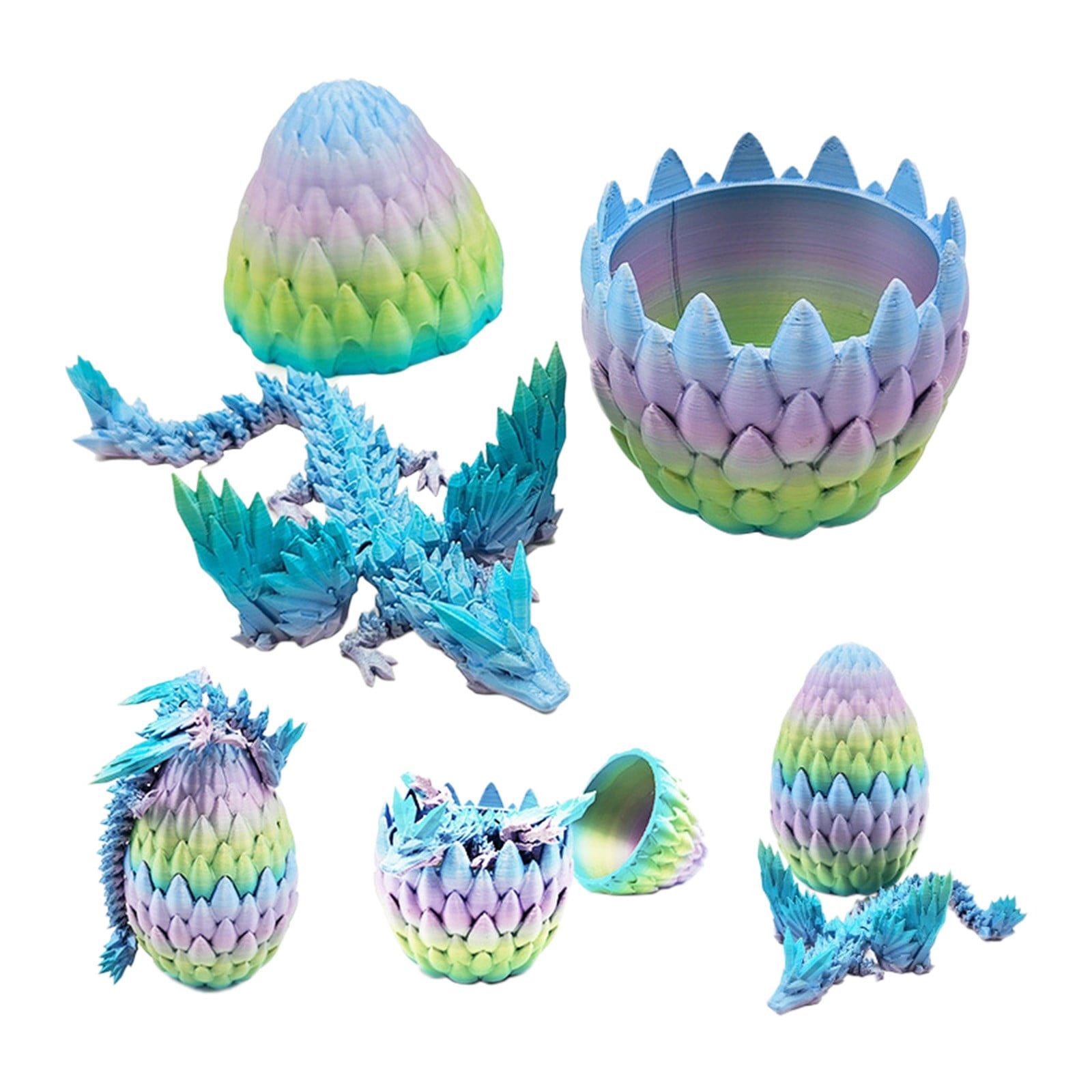 3D Printed Animals,3D Printed,3D Printing Crystal Flying Dragon Egg ...