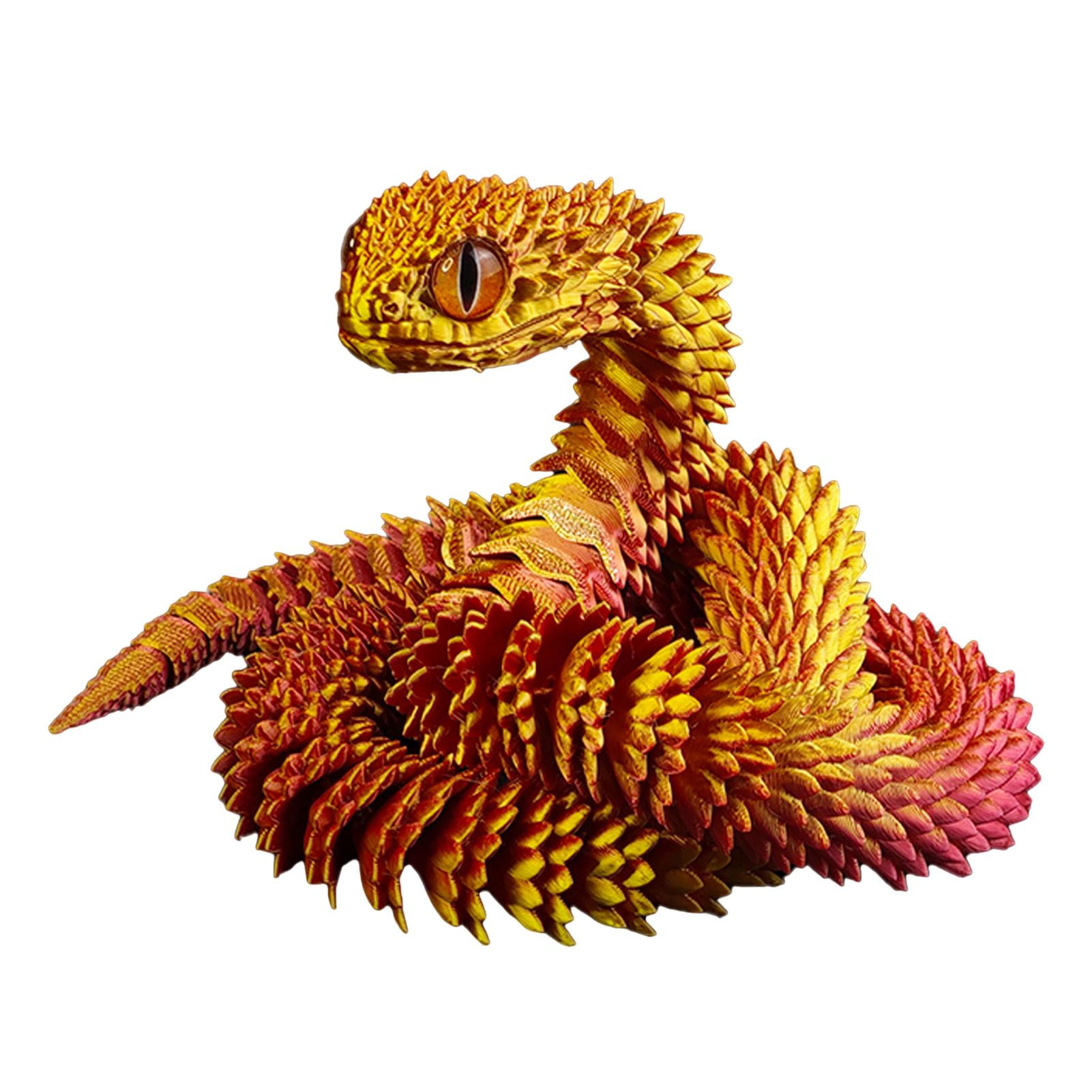3D Printed Animals Articulated Simulated Snake Stress Relief Toys ...