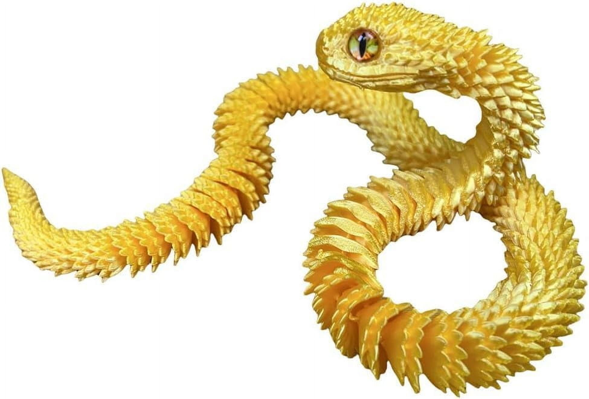 3D Printed Animals Snake Toys, 3D Printed Snake Movable Joint Fidget ...