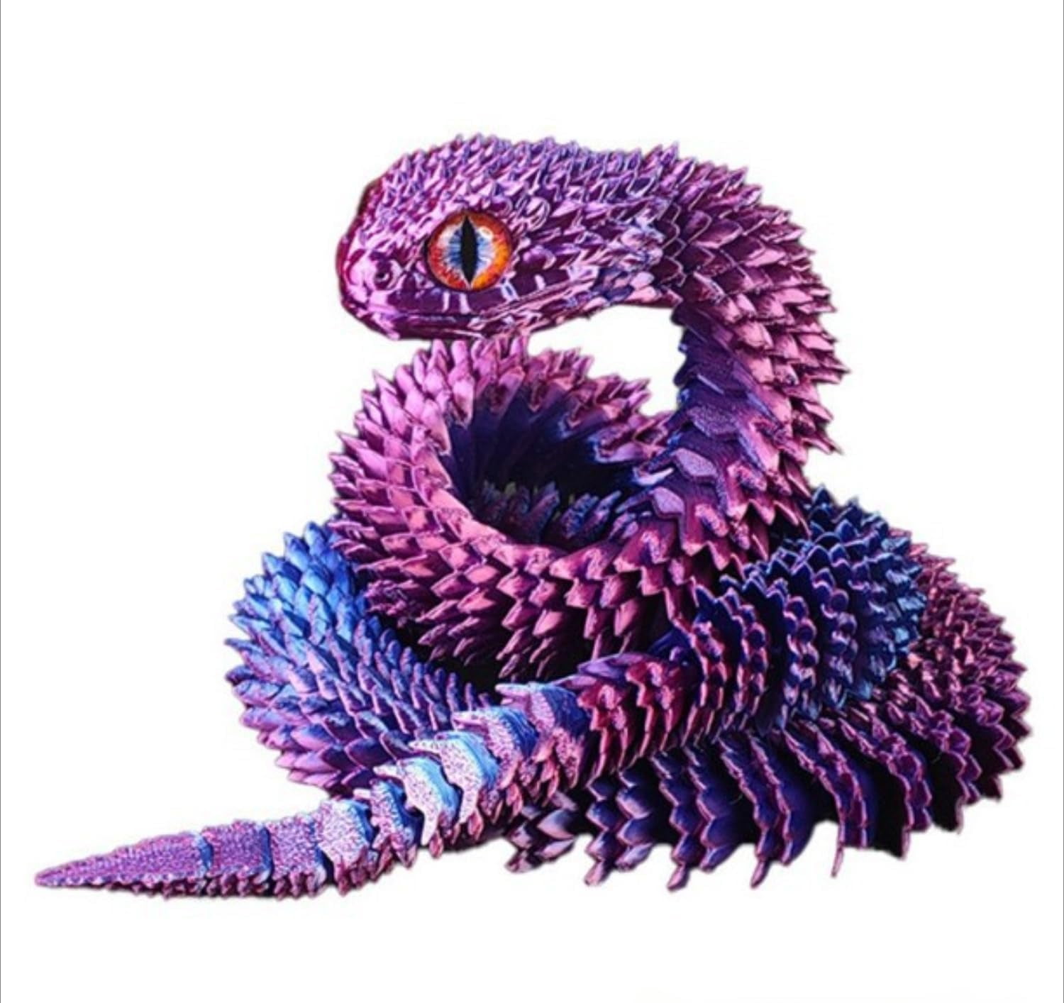 3D Printed Animals Snake Toys, 3D Printed Snake Movable Joint Fidget ...