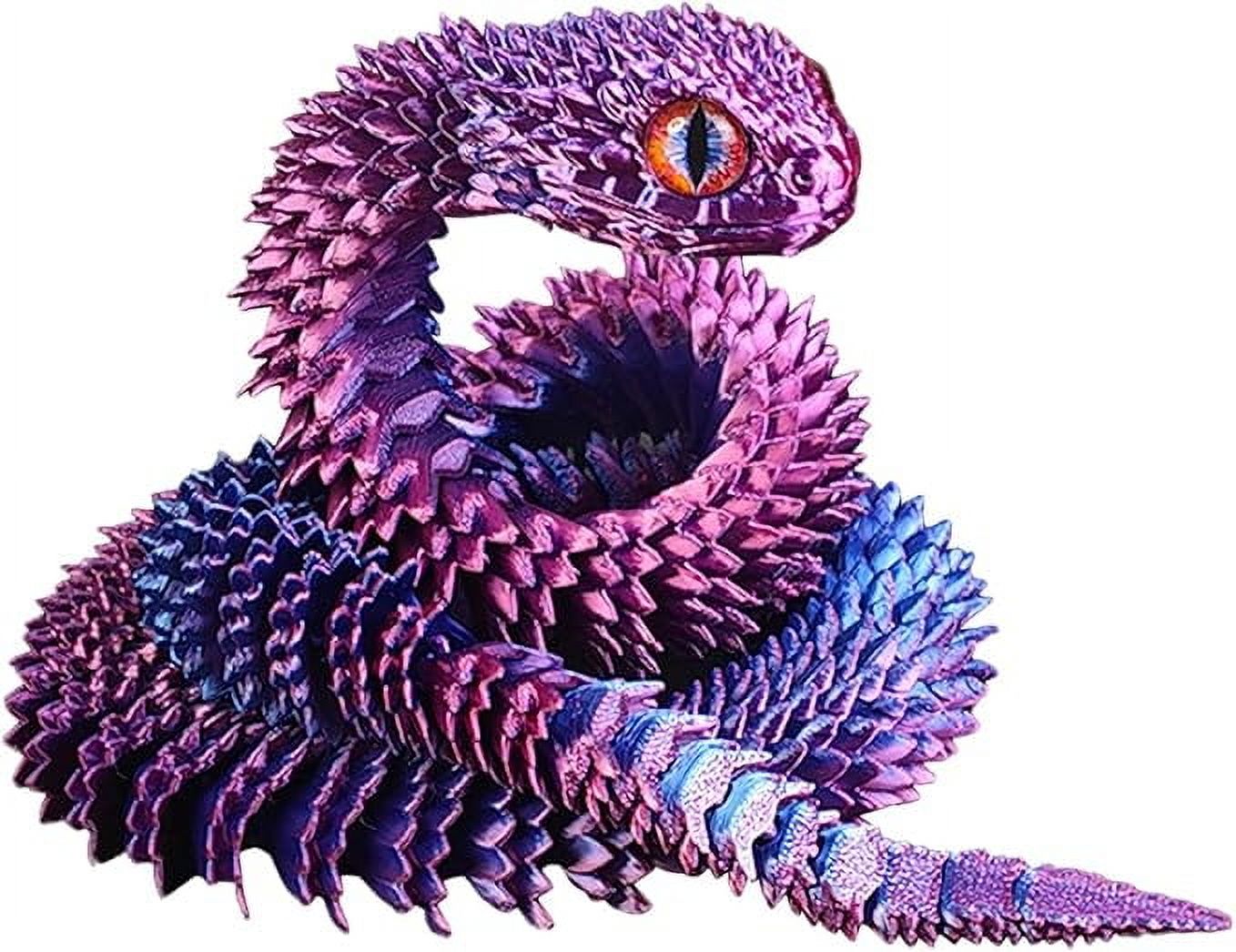3D Printed Animals-Snake Viper,3D Printed Snake Toys ，3D Printed ...
