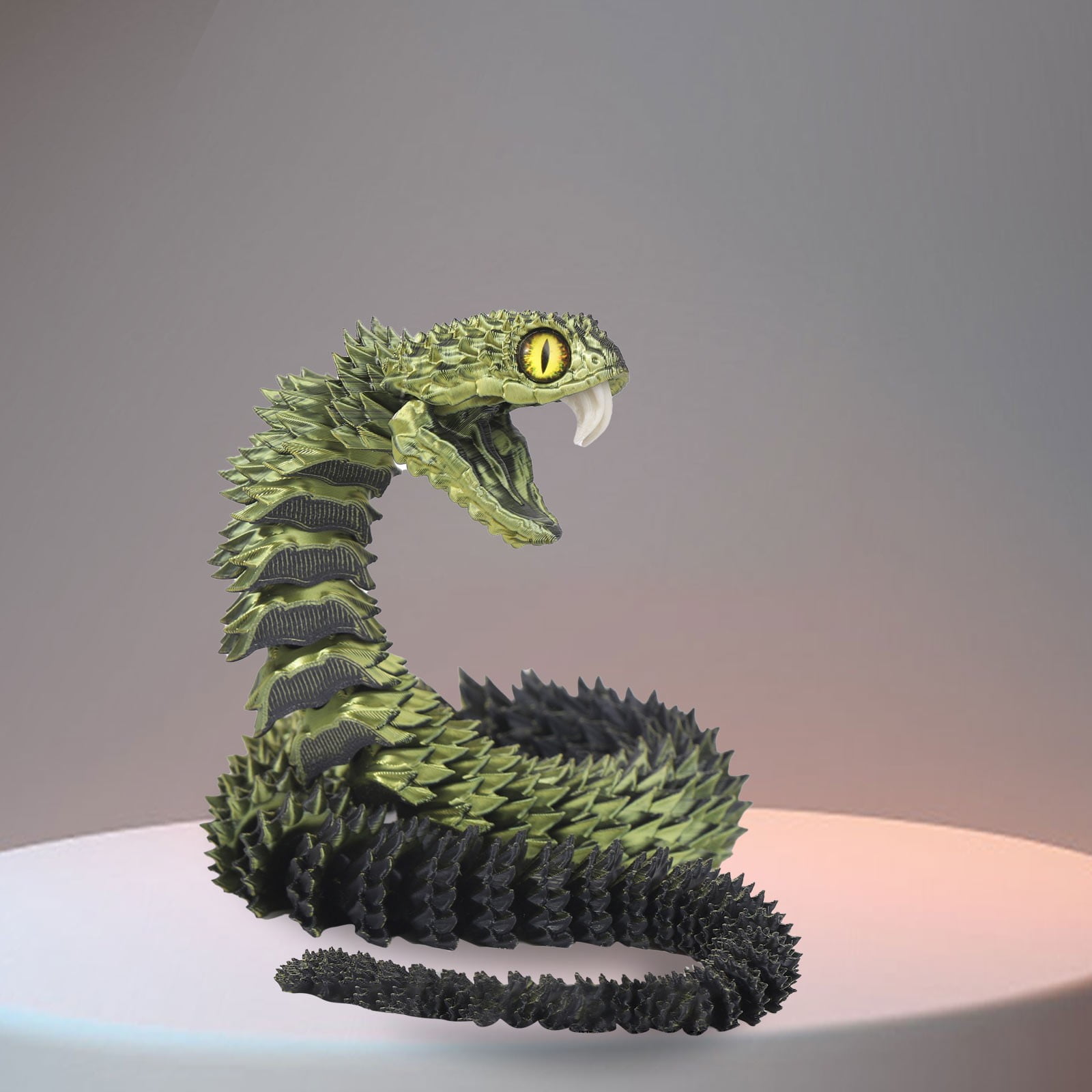 3D Printed Animals-Snake Viper,3D Printed Snake Toys 3D Printed ...