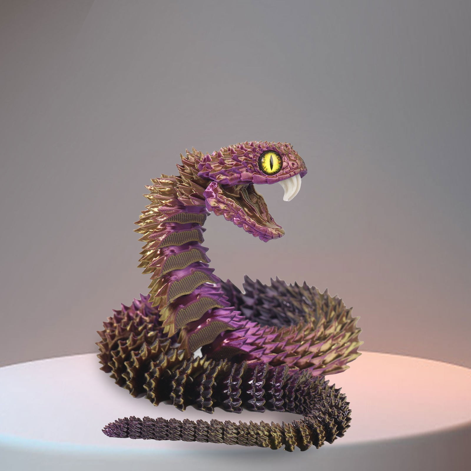 3D Printed Animals-Snake Viper,3D Printed Snake Toys 3D Printed ...