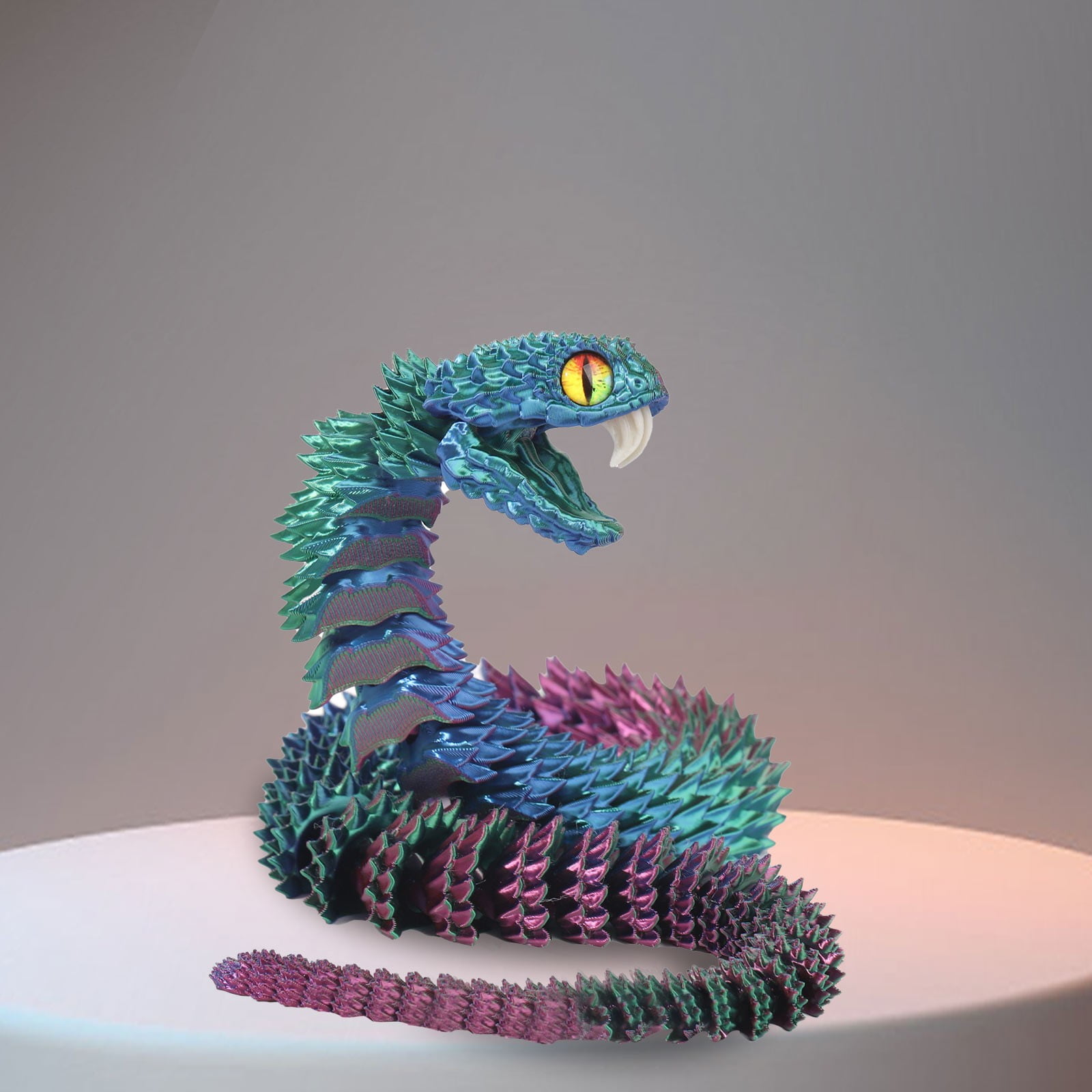 3D Printed Animals-Snake Viper,3D Printed Snake Toys 3D Printed ...