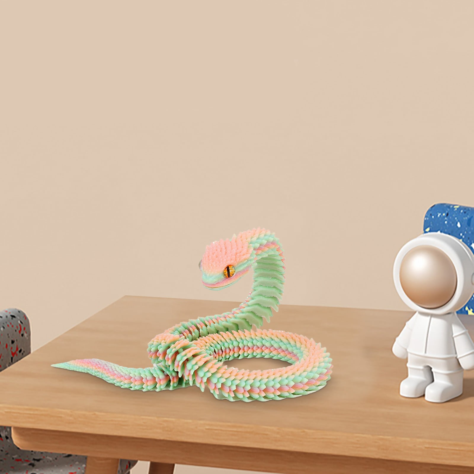 Red Snake 24 Inch 3D Printed Snake,3D Printed Animals, 3D Printed 3d ...