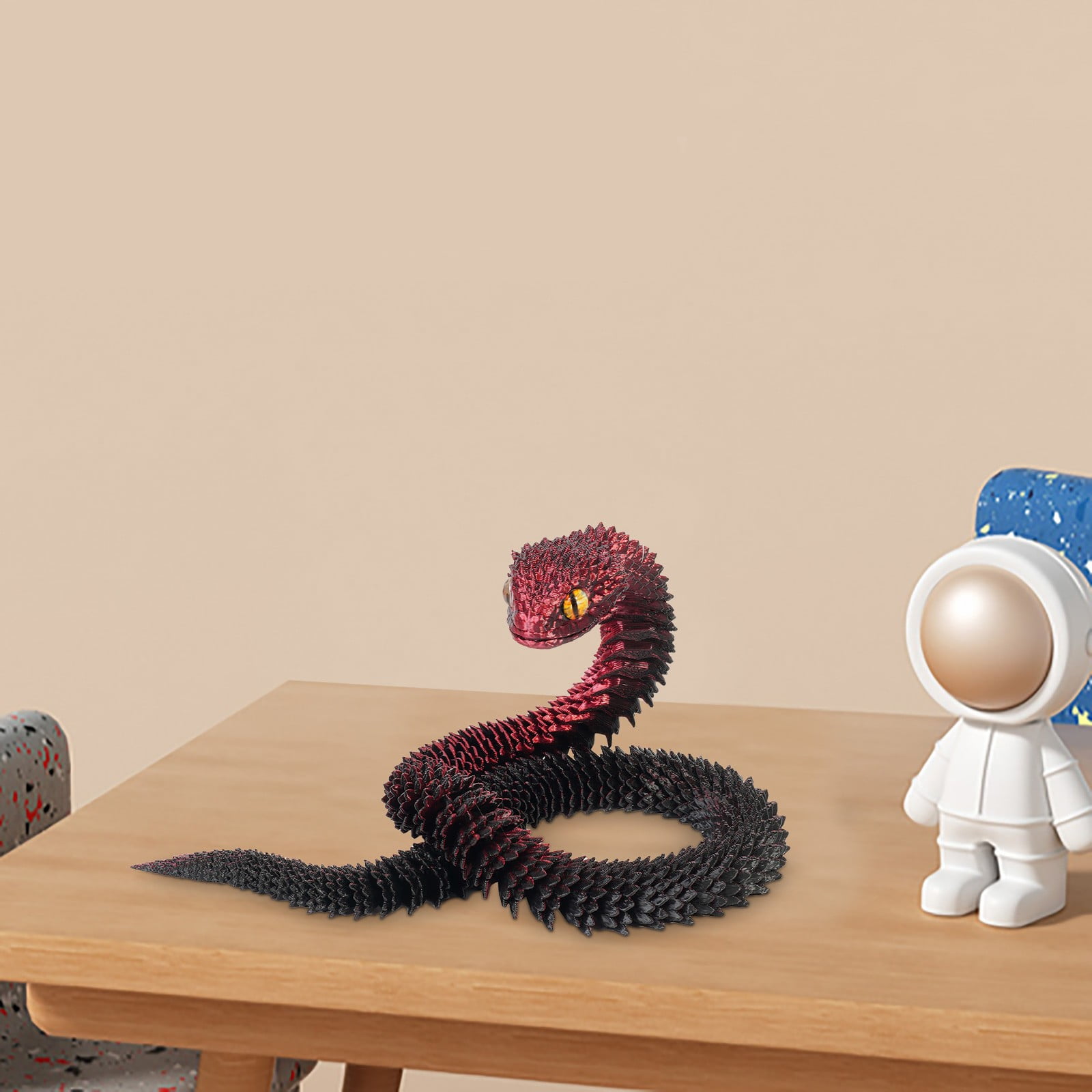 3D Printed Animals-Snake Viper 3D Printed Snake Toys 3D Printed ...
