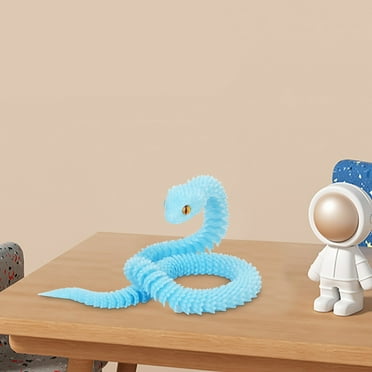 Chicmine 3D Printed Snake Figurine Movable Joints Snake Figure ...