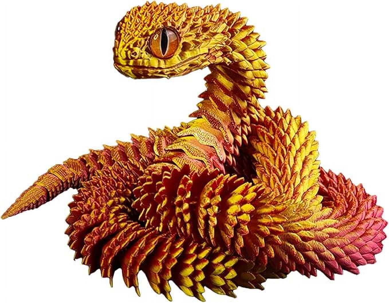 3D Printed Animals-Snake Viper,3D Printed Snake Toys ，3D Printed ...