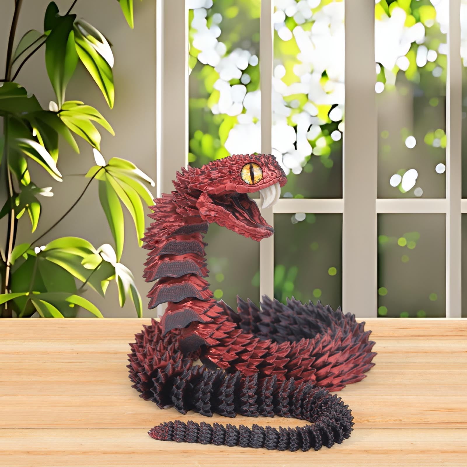 3D Printed Animals-Snake Viper, 3D Printed Snake Toys 3D Printed ...
