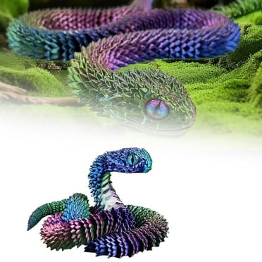 3D Printed Snake Flexiable Snake Toys, 25" 3D Printed Flexible ...