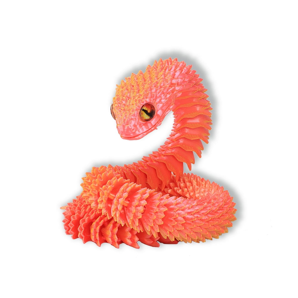 3D Printed Animals - Viper Venom Snake, Multi Inch Surprise Mysterious ...