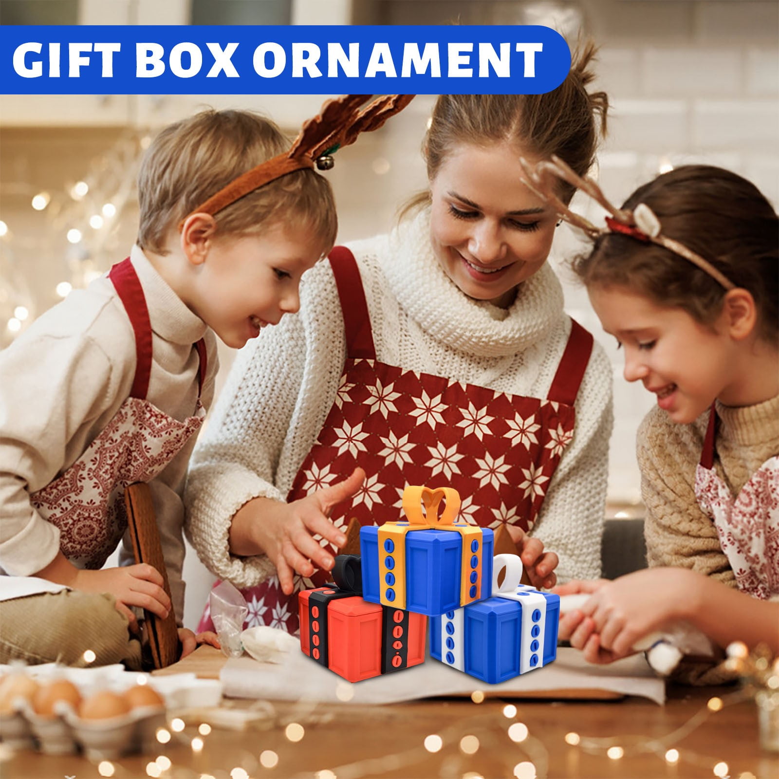 3D Printed Annoying Gift Box Ornament With 8Cm Dimensions, Fun Novelty ...