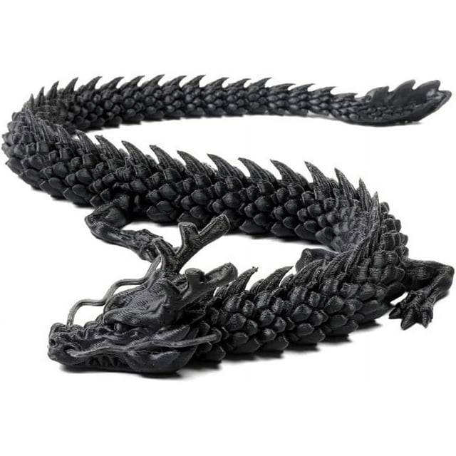 3D Printed Articulated Dragon Action Figure, Realistic High Quality PLA ...