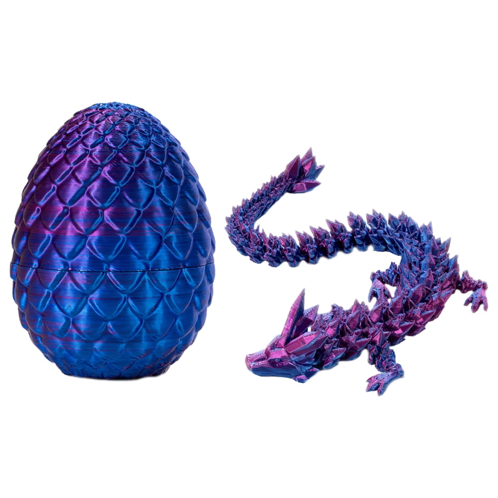3D Printed Articulated Dragon Egg Baby Figure Chinese Dragon Fun Home ...