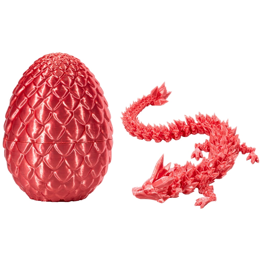3D Printed Articulated Dragon Egg Baby Figure Chinese Dragon Fun Home ...