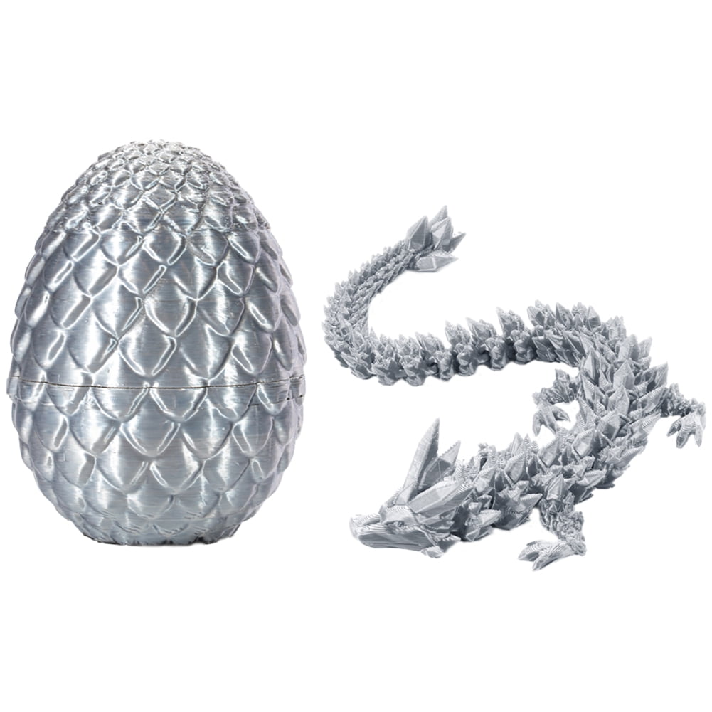 3D Printed Articulated Dragon Egg Baby Figure Chinese Dragon Fun Home ...