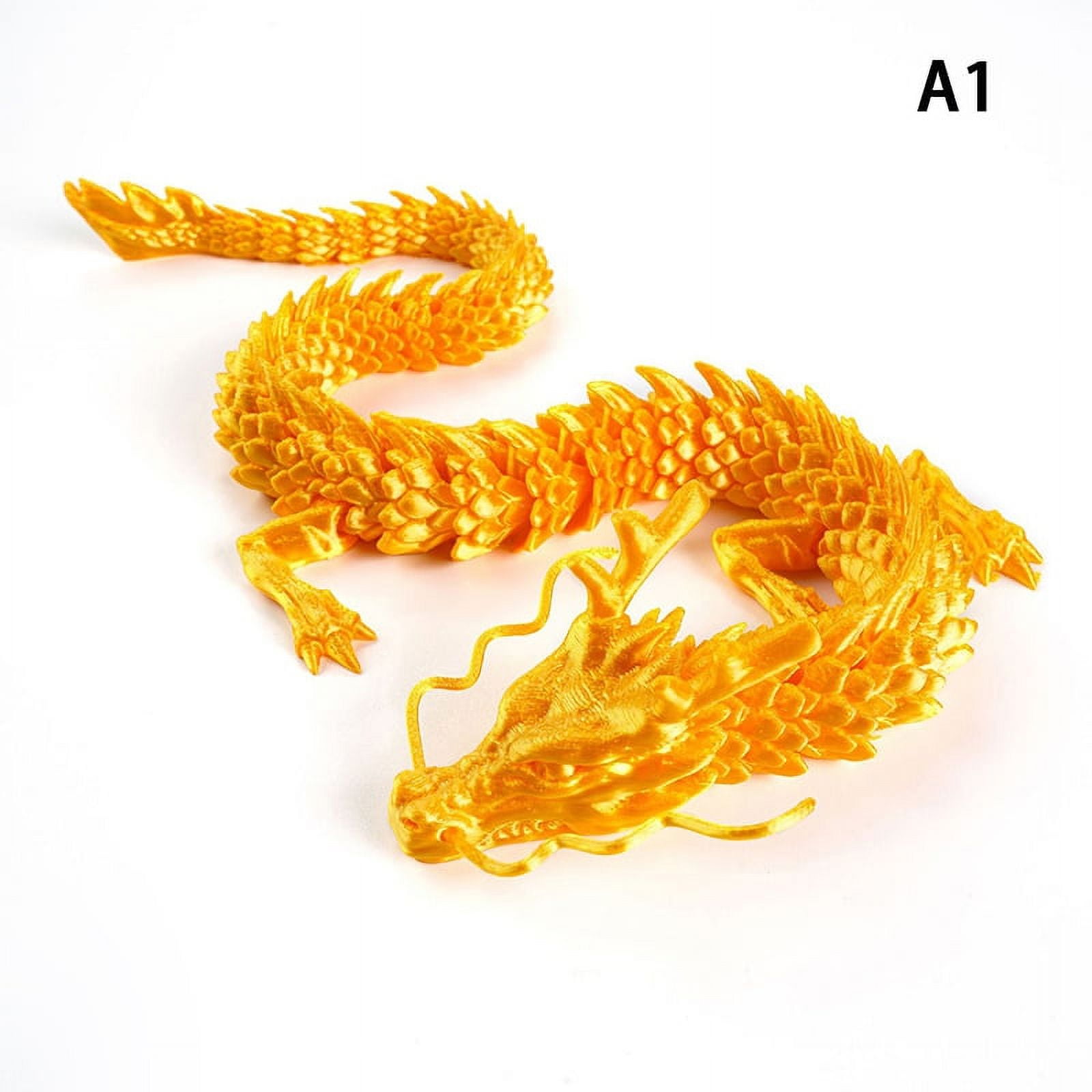 3D Printed Articulated Dragon Fish Tank Landscaping Chinese Long ...
