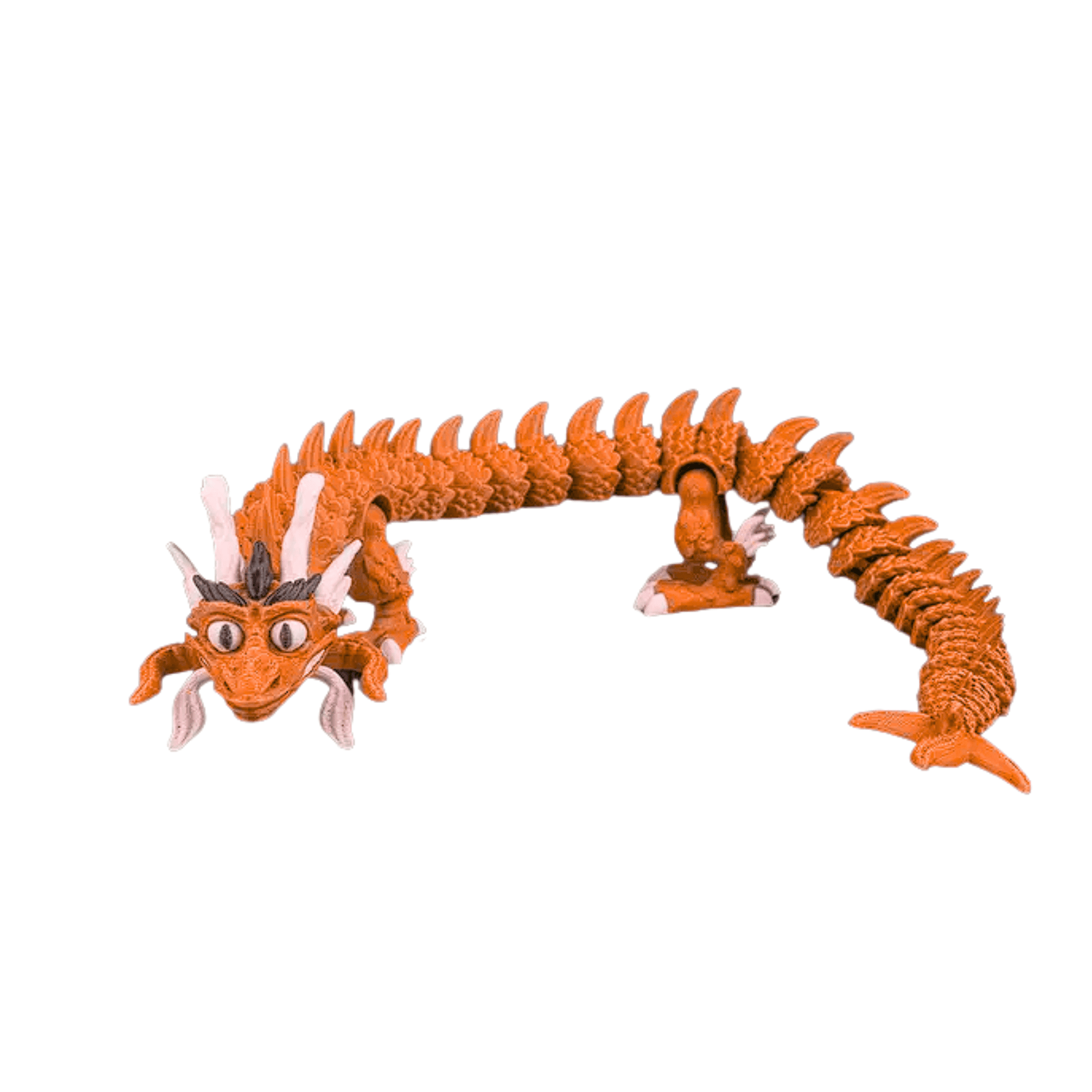 3D Printed Articulated Dragon – Flexible Fantasy Dragon Figure – Multi ...