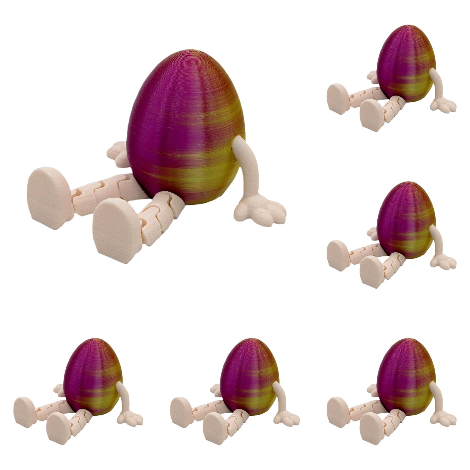 3D Printed Articulated Easter Egg with Movable Arms & Legs, Flexible ...