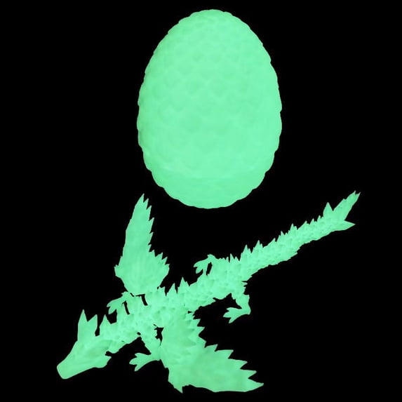 3D Printed Articulated Magic Dragon Poseable Wings Fantasy Dragon ...