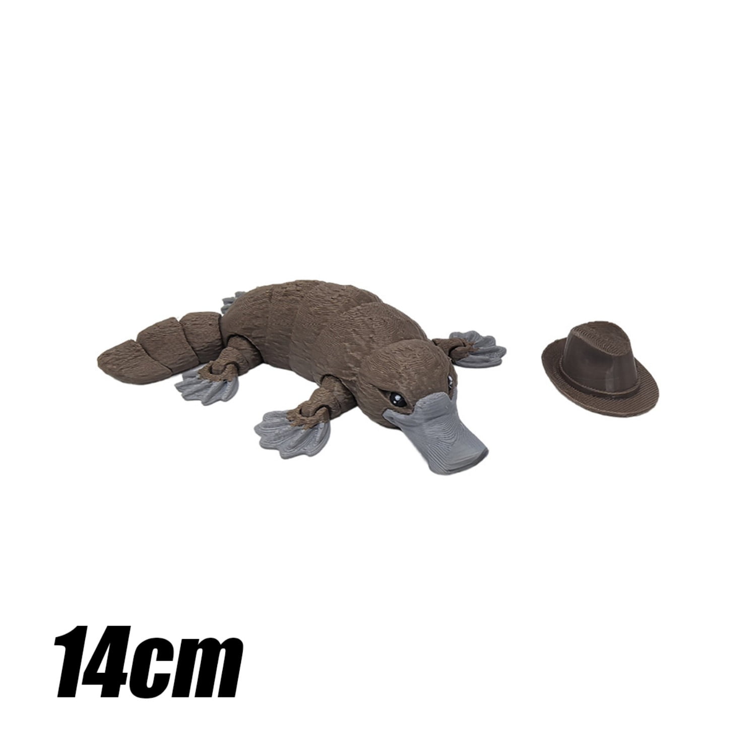3D Printed Articulated Platypus Figurine Multi-joint Movable Ornaments ...