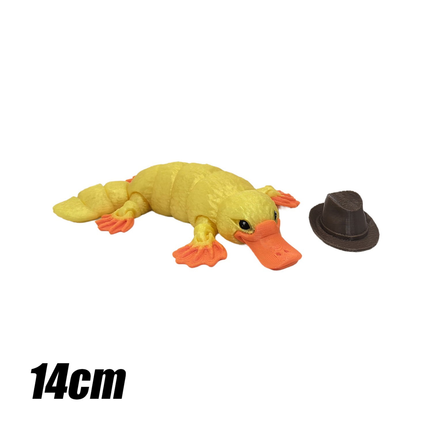 3D Printed Articulated Platypus Figurine Multi-joint Movable Ornaments ...